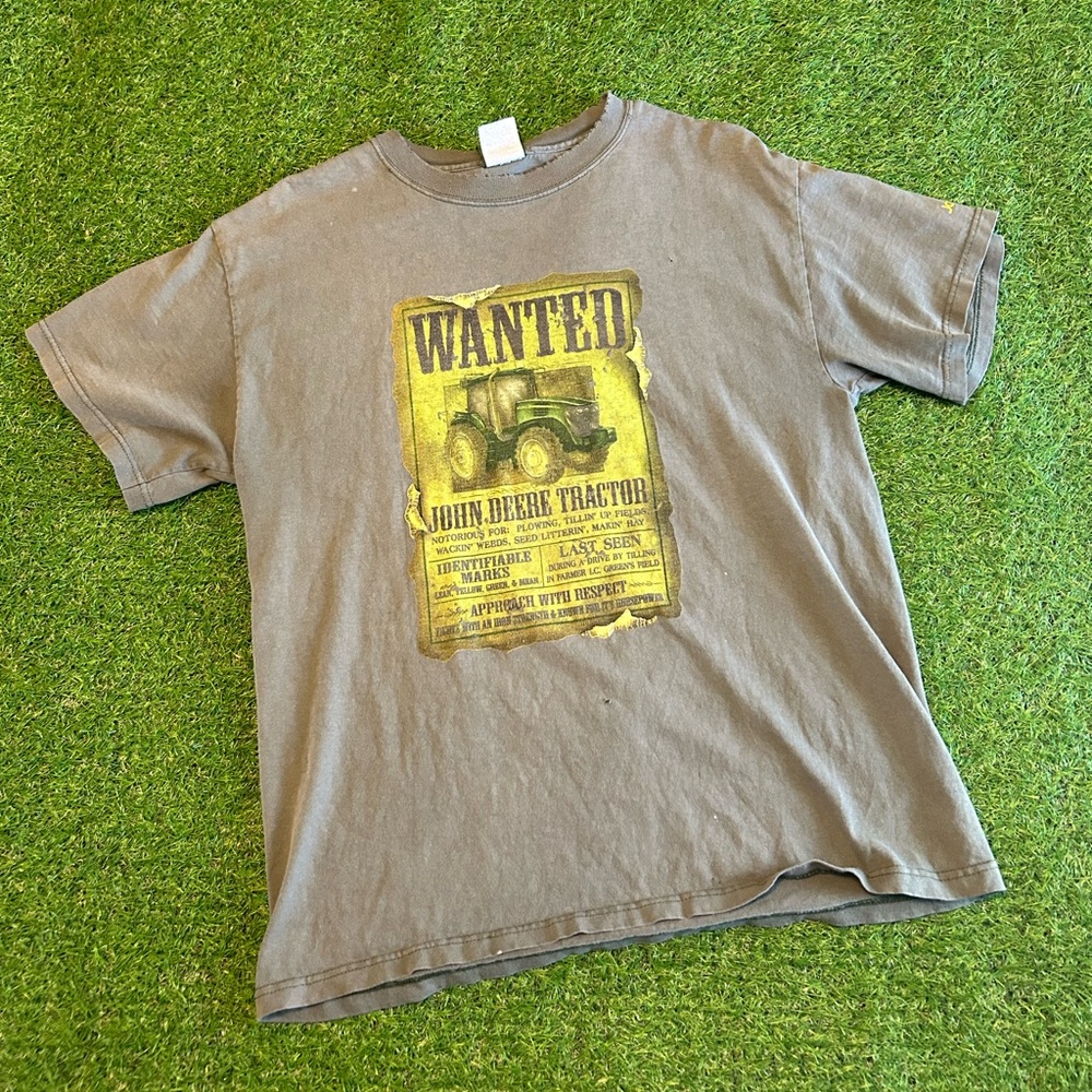 Vintage John Deere Wanted Poster Tee - Gem